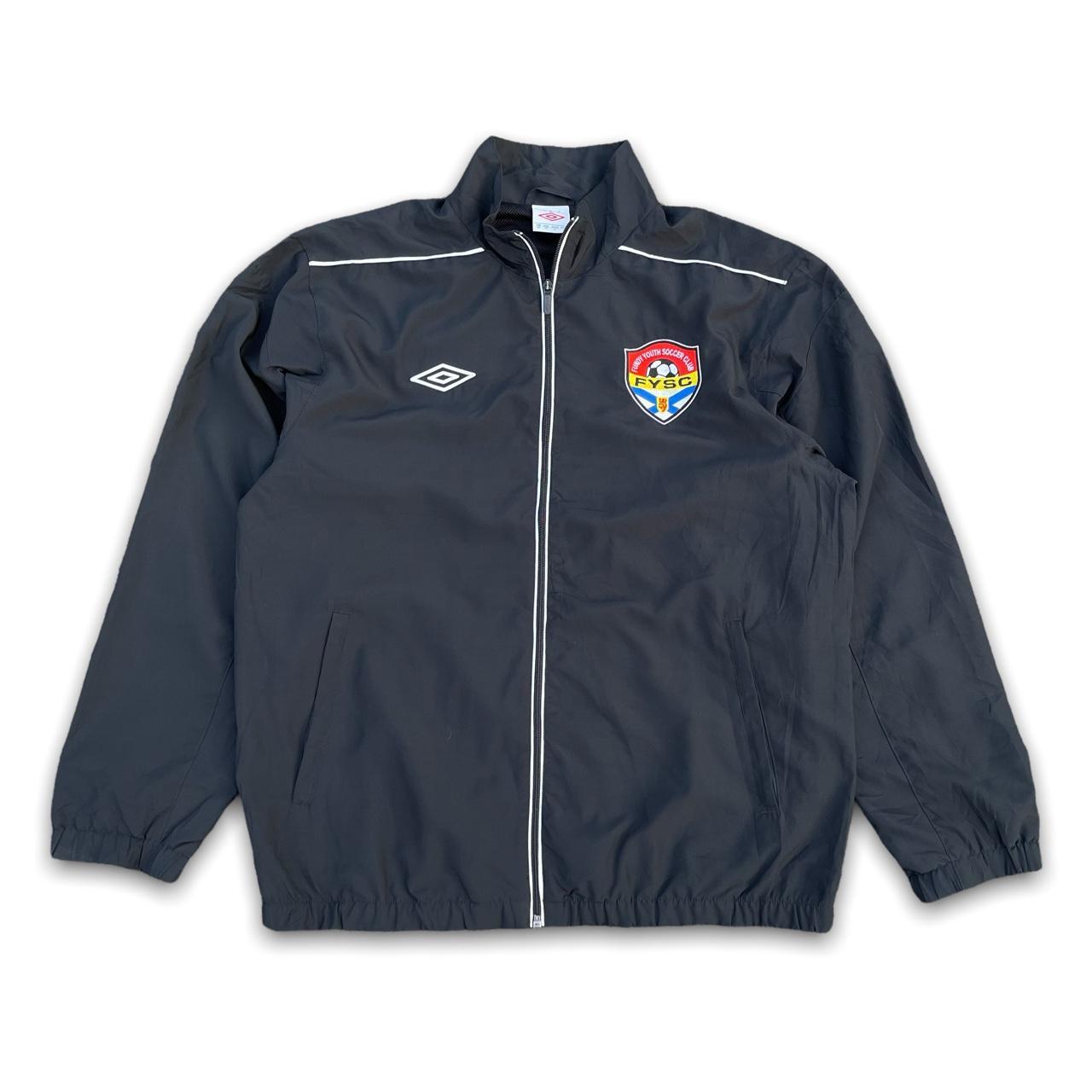 Umbro Sports Shell Suit Windbreaker Jacket. Black /... - Depop