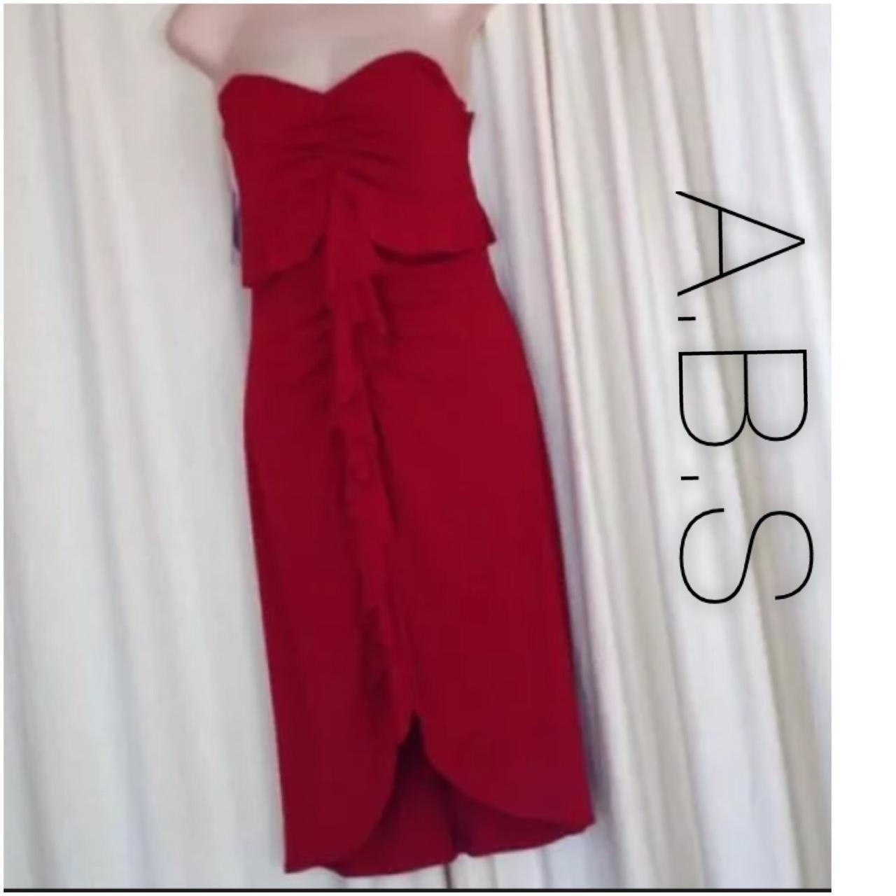 ABS Women's Red Dress | Depop