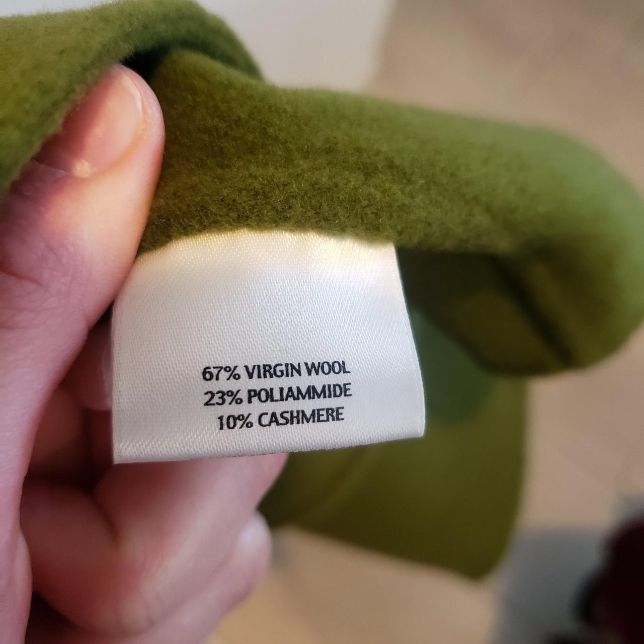 Real wool/cashmere 3/4 length coat/stroller.cute... - Depop