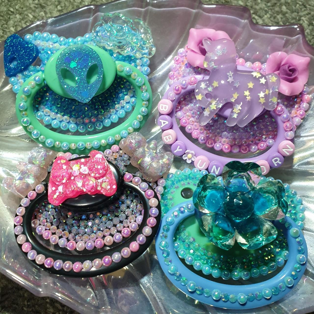 CLEARANCE WIDE SHIELD PACIFIERS! 💝 UNICORN PACIFIER... - Depop