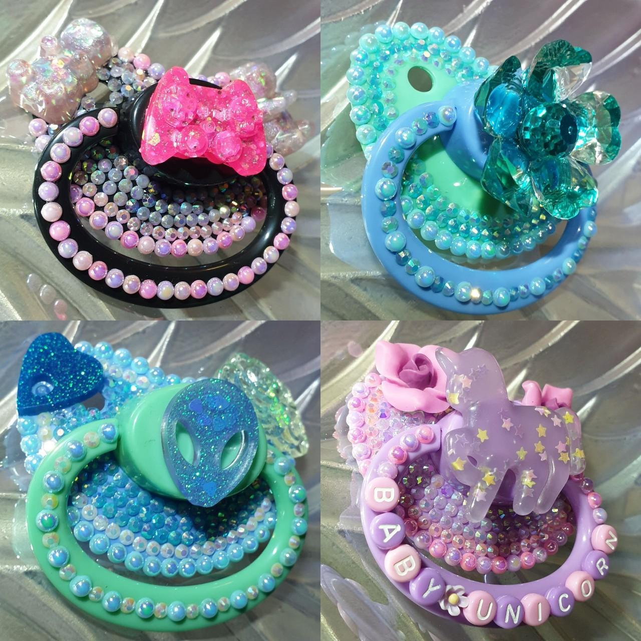 CLEARANCE WIDE SHIELD PACIFIERS! 💝 UNICORN PACIFIER... - Depop
