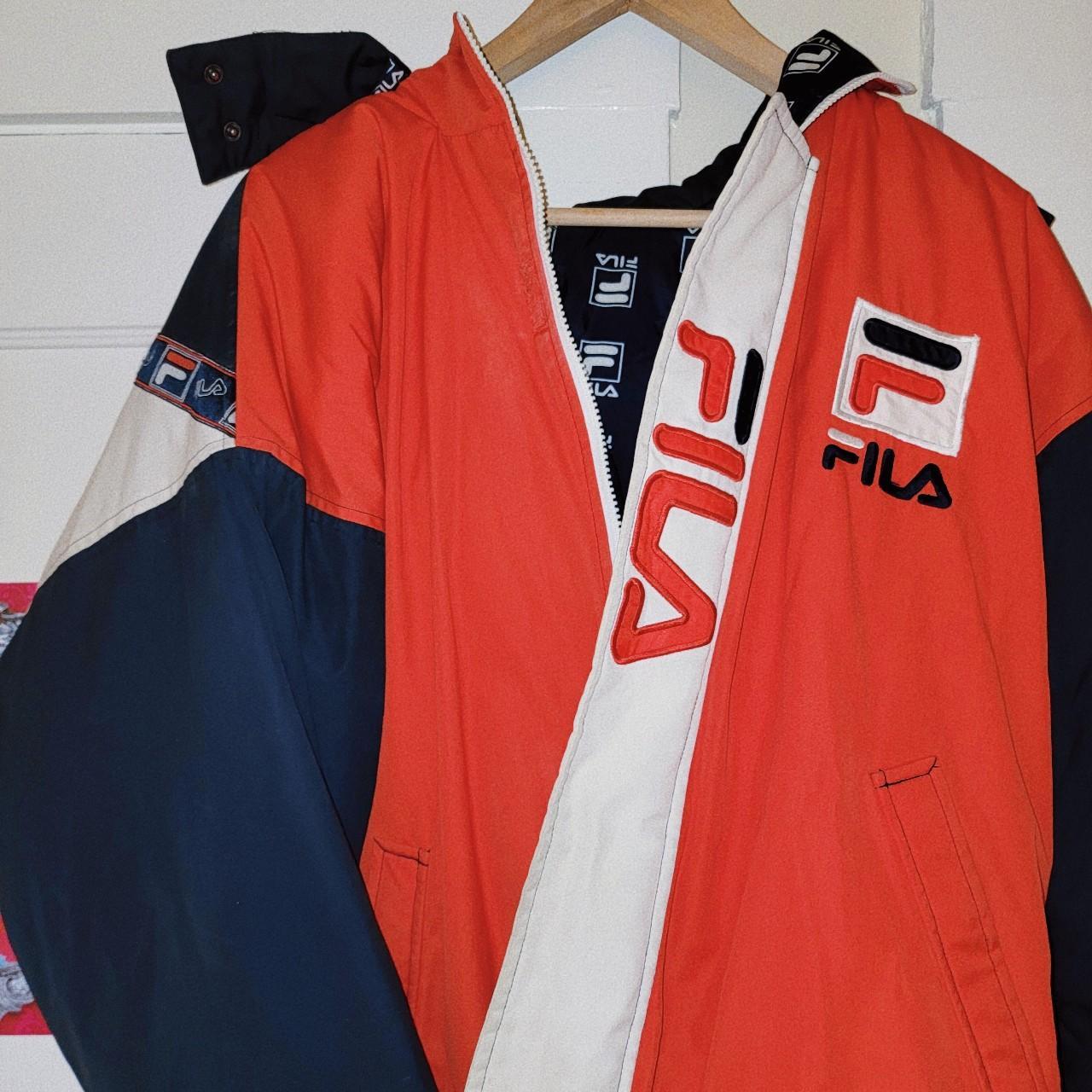 Fila Men's Red and Blue Jacket | Depop