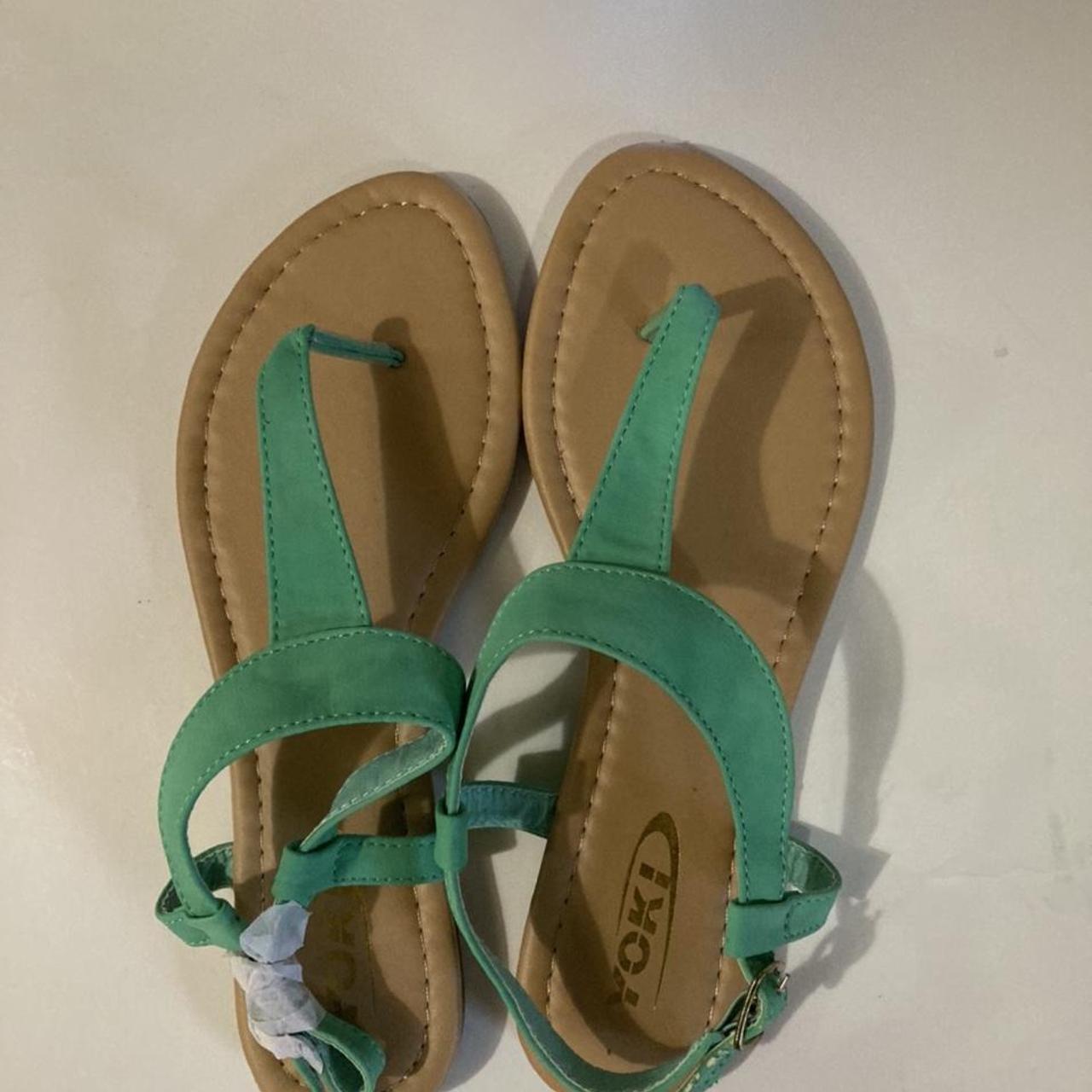 Yoki sandal shoe nwot Mint green Size 7 1/2 Good... - Depop