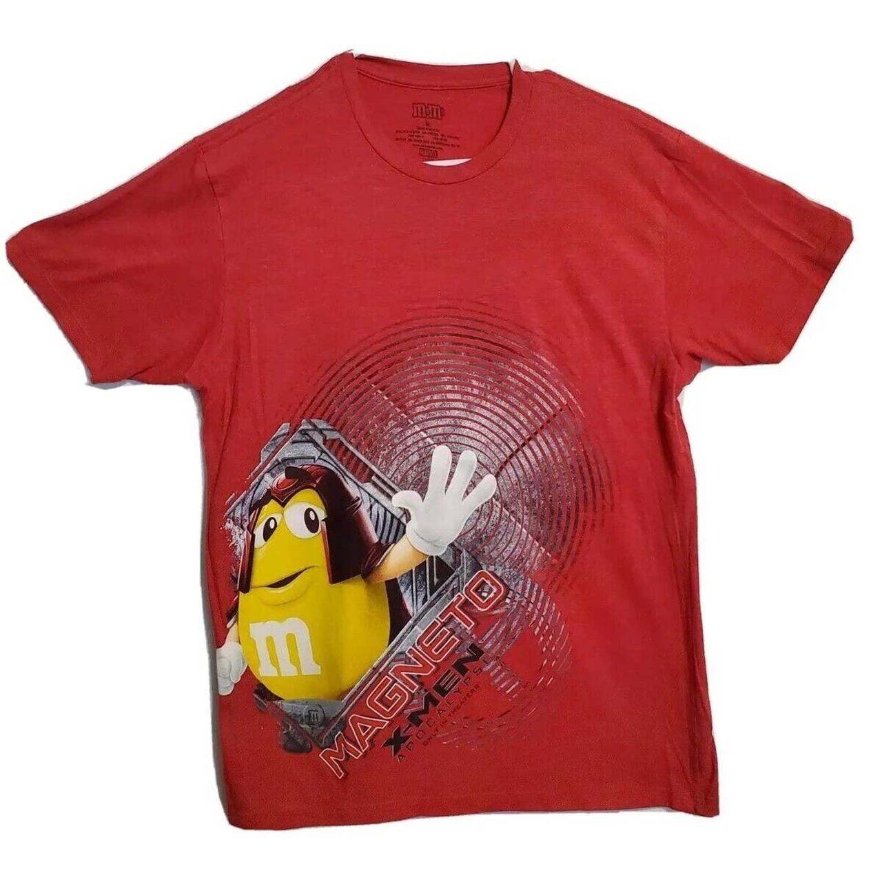 Rare Yellow M&Ms Magneto Xmen Apocalypse red T Shirt... - Depop