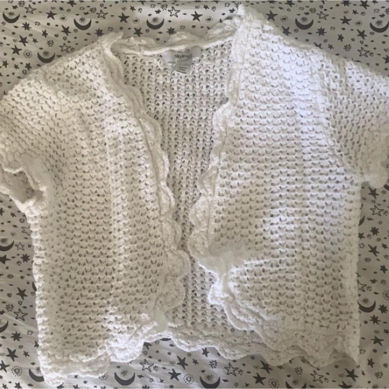 Super cute cottagecore cropped cardigan - Depop