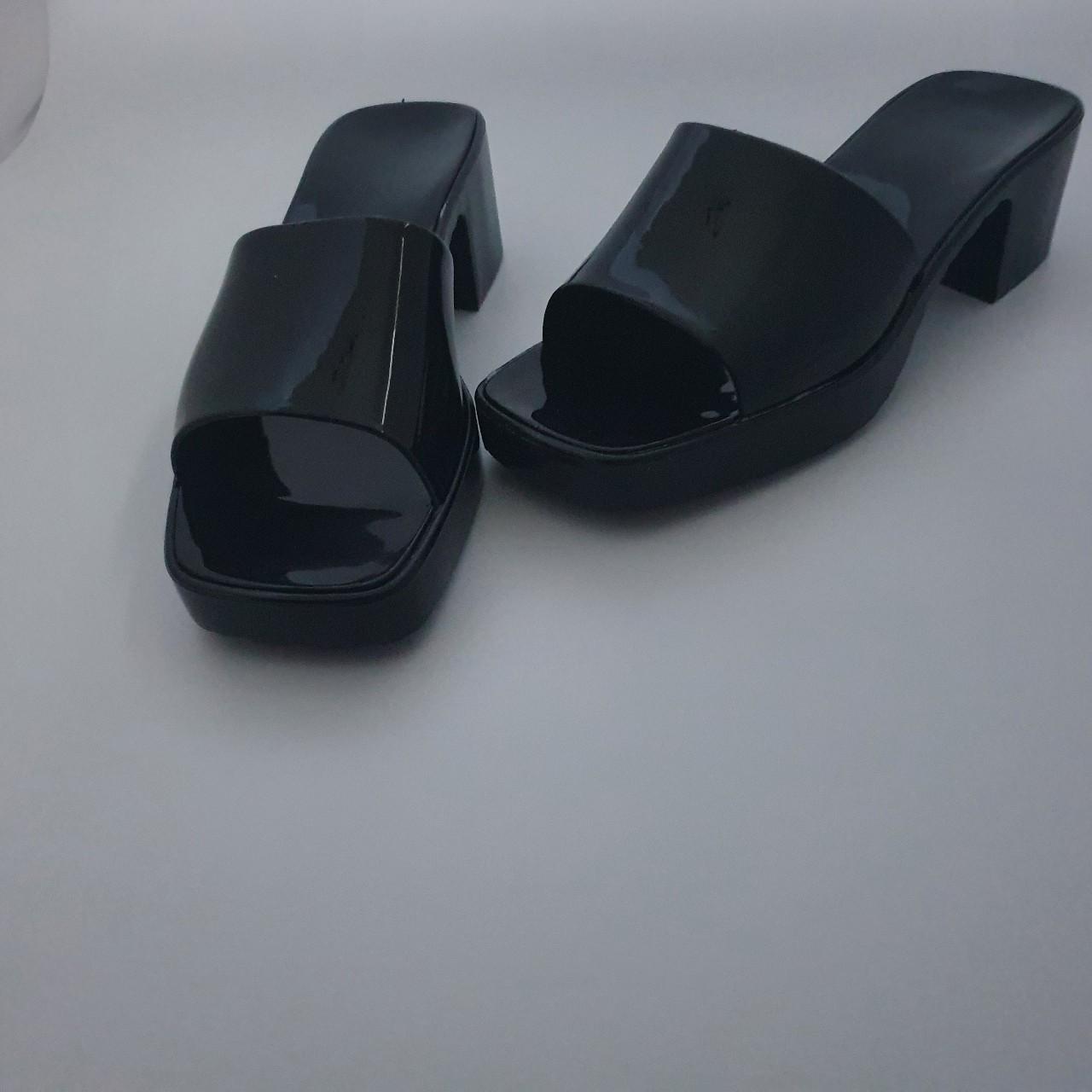 Lucy Jelly Sandals PVC Synthetic Black - Depop