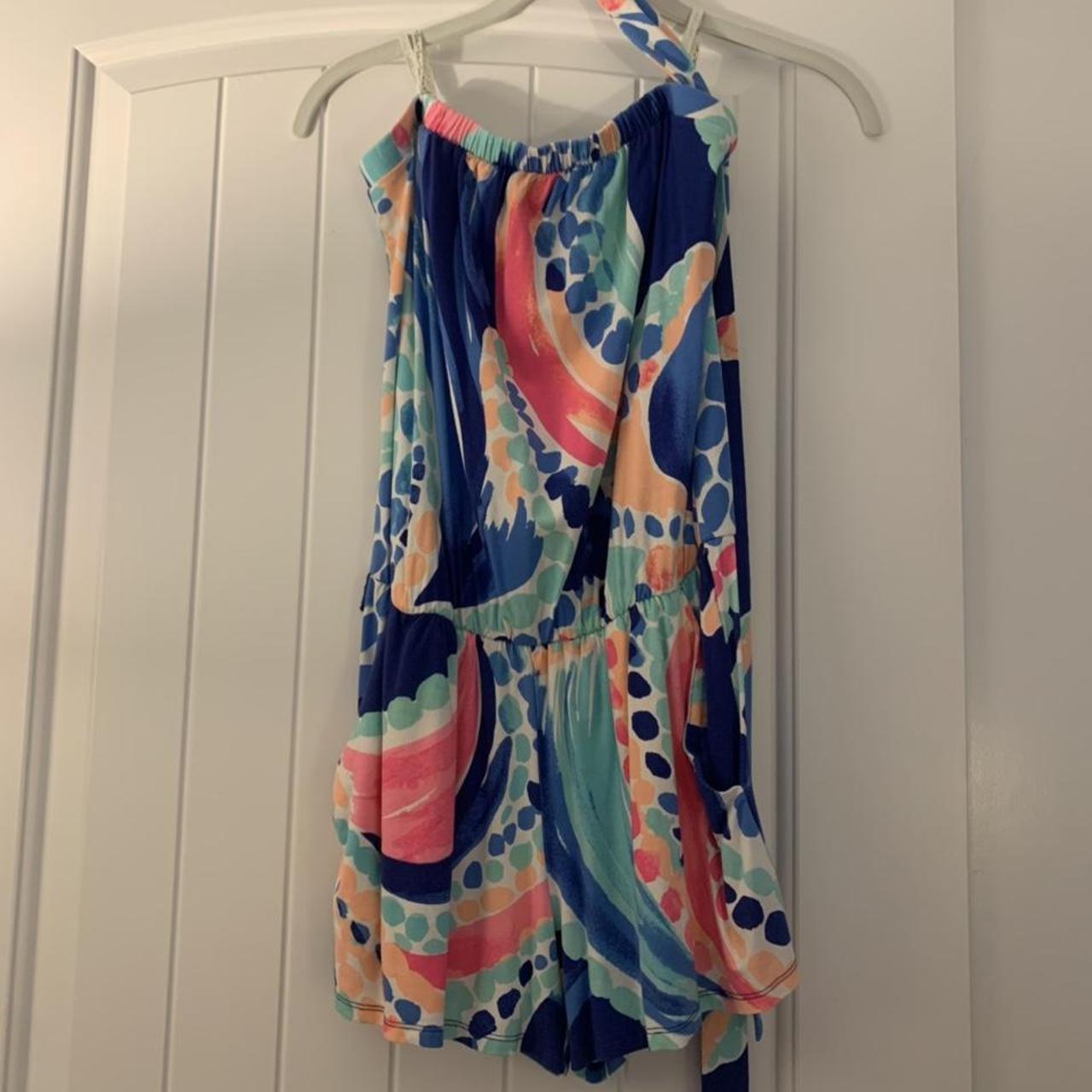 LILY PULITZER Multi-Color Romper Size: XS - Depop