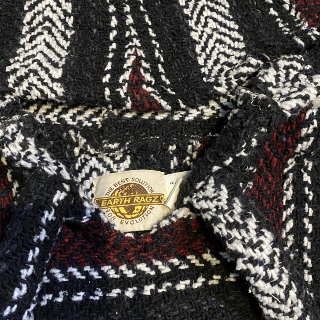 Vintage Mexican Baja Capucha Drug rug Hoodie - M... - Depop