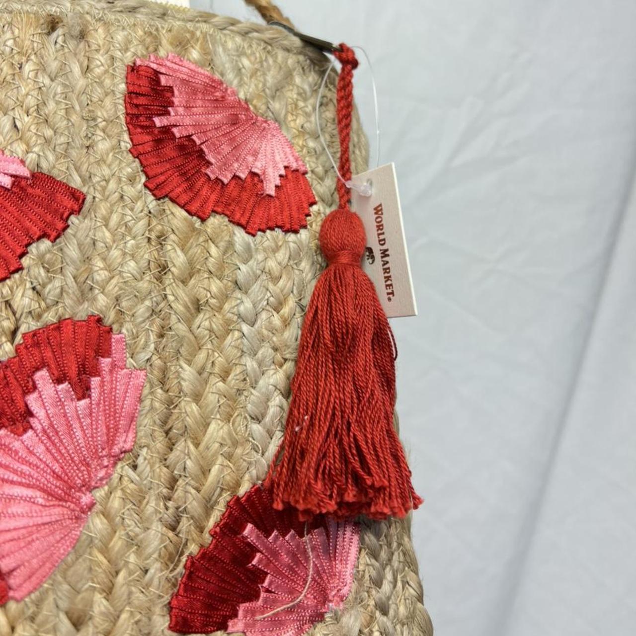 Cute pink and red flower purse :) Cute purse with... - Depop