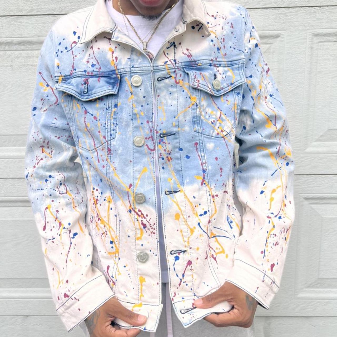 do you like custom painted jackets? This denim... - Depop