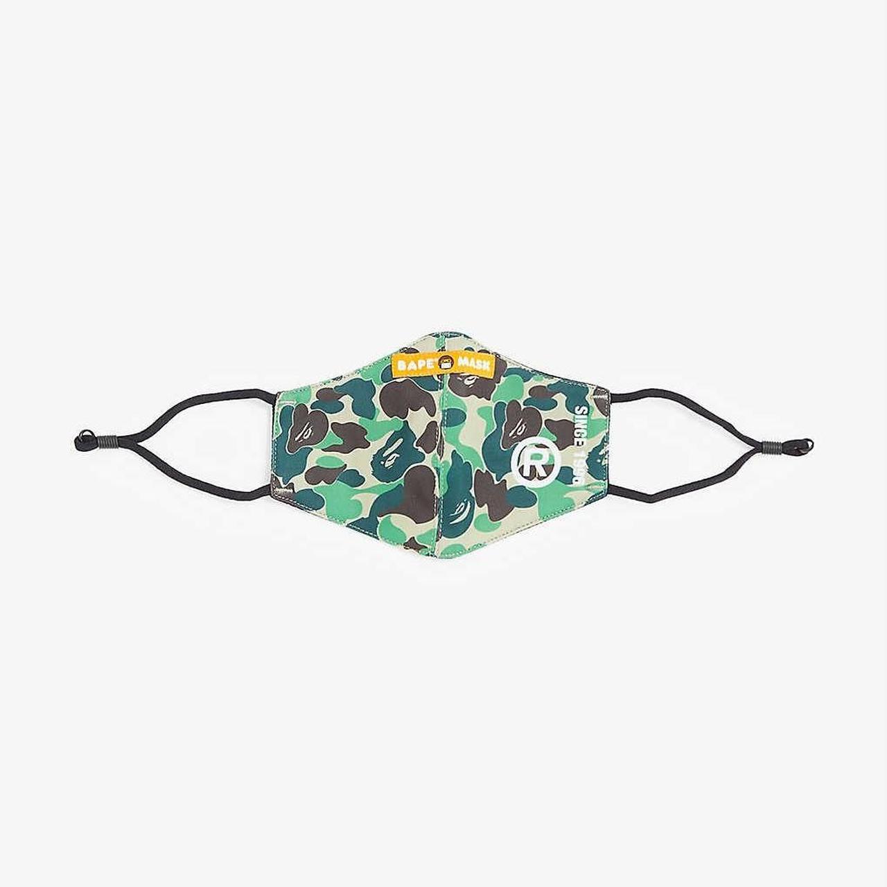 BAPE Face Mask Logo tag camouflage print face... - Depop