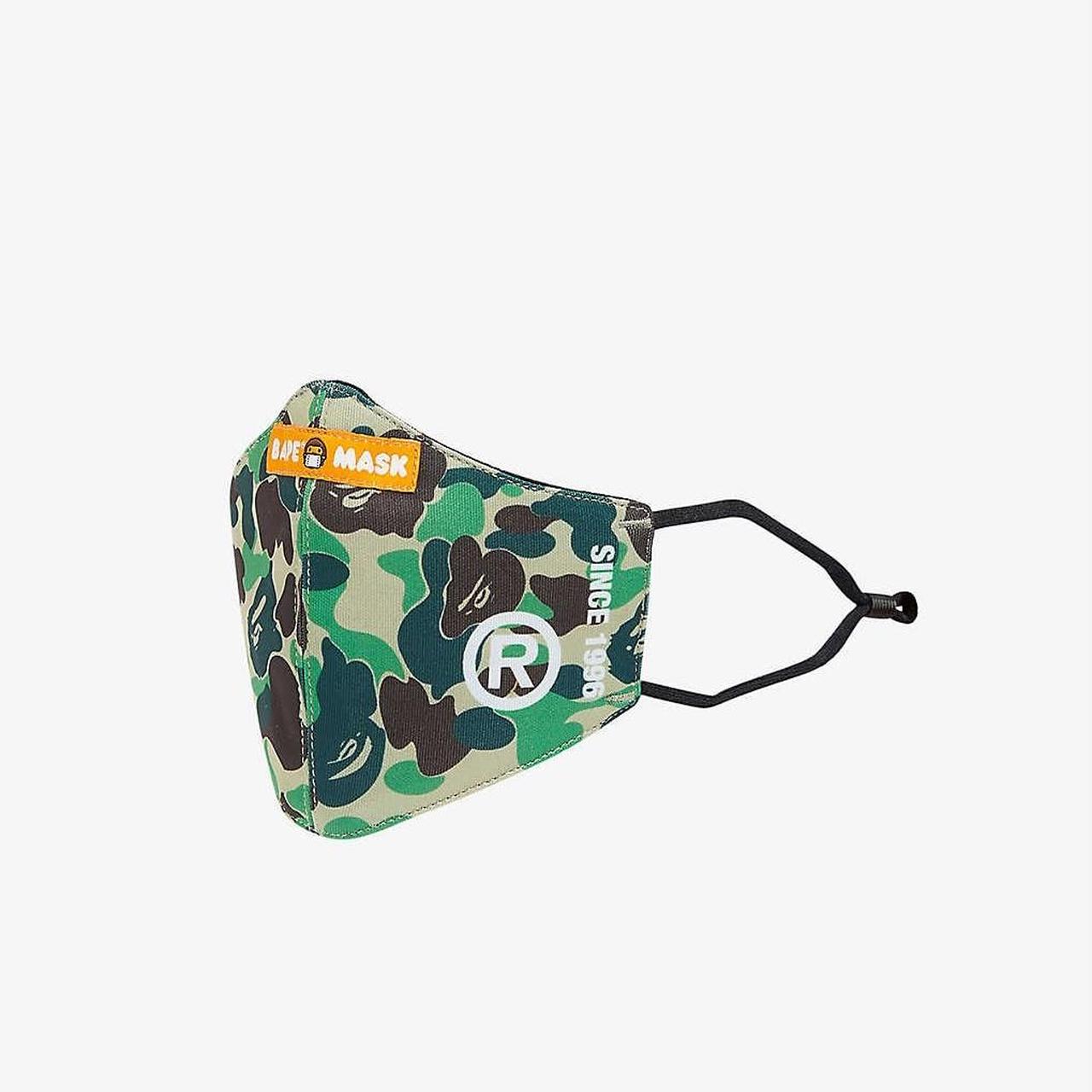 BAPE Face Mask Logo tag camouflage print face... - Depop