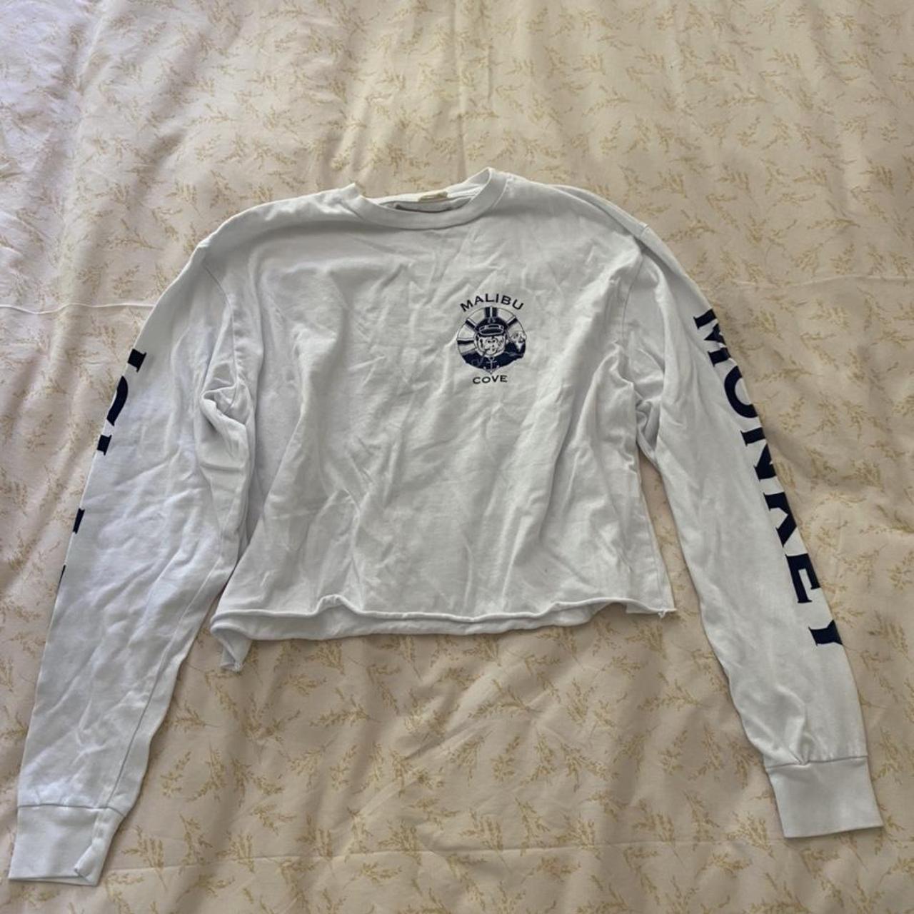 Really cool cut off long sleeve t-shirt. With cool... - Depop