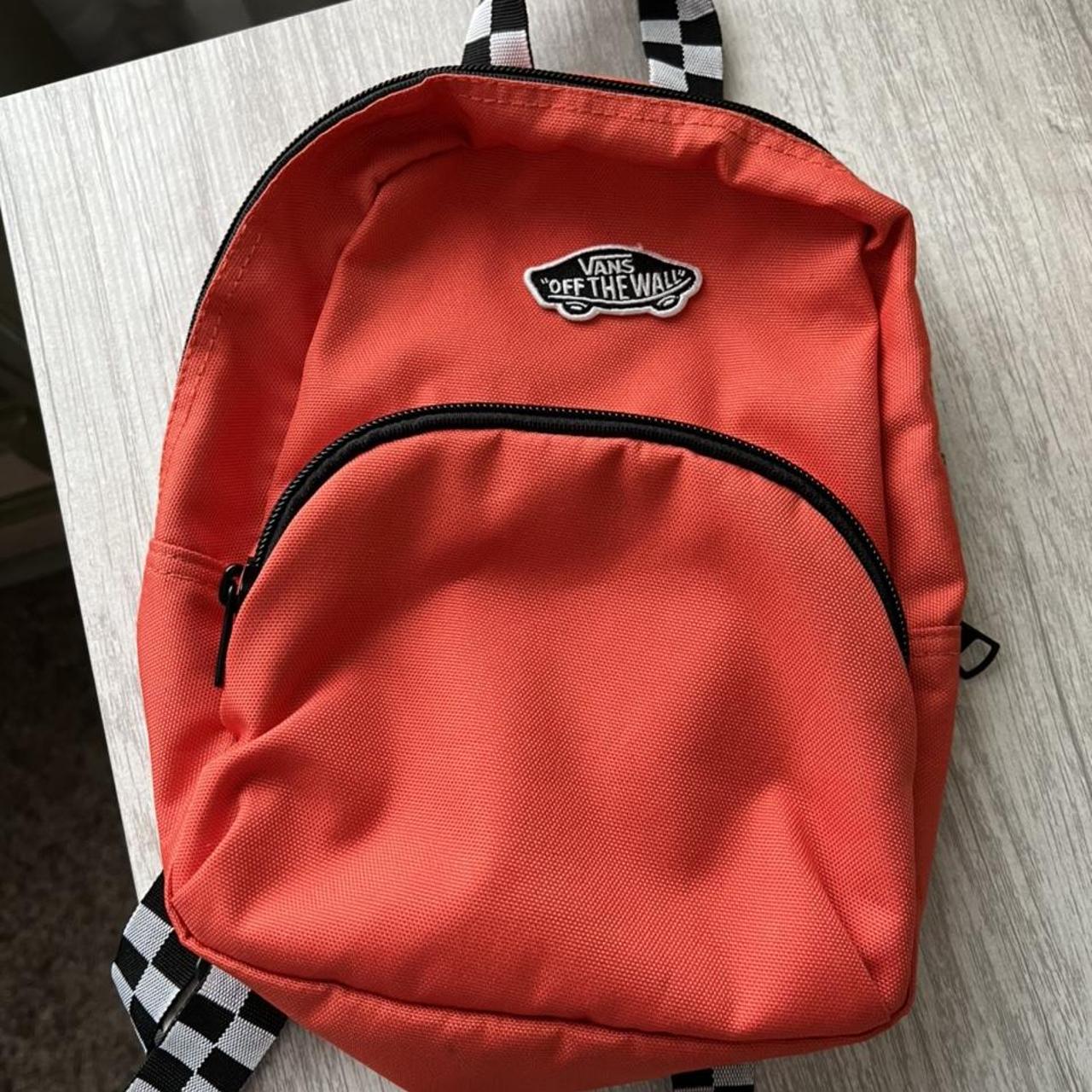 Vans Women's Orange and Black Bag | Depop