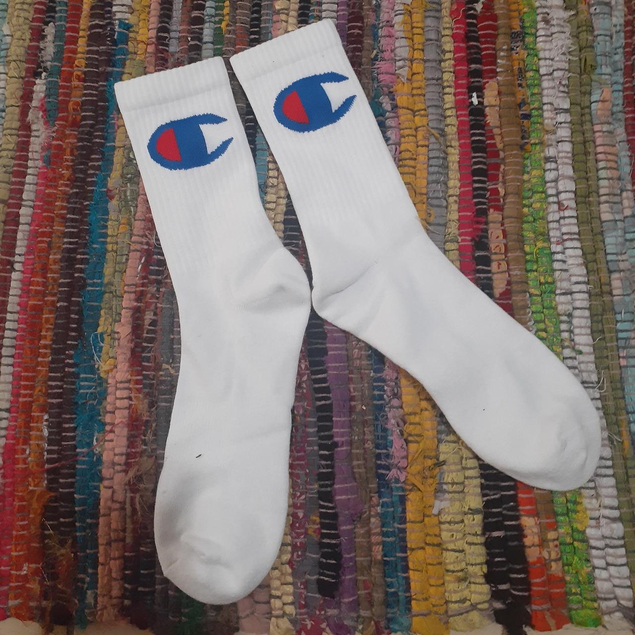 Men's Champion socks with big logo.... - Depop