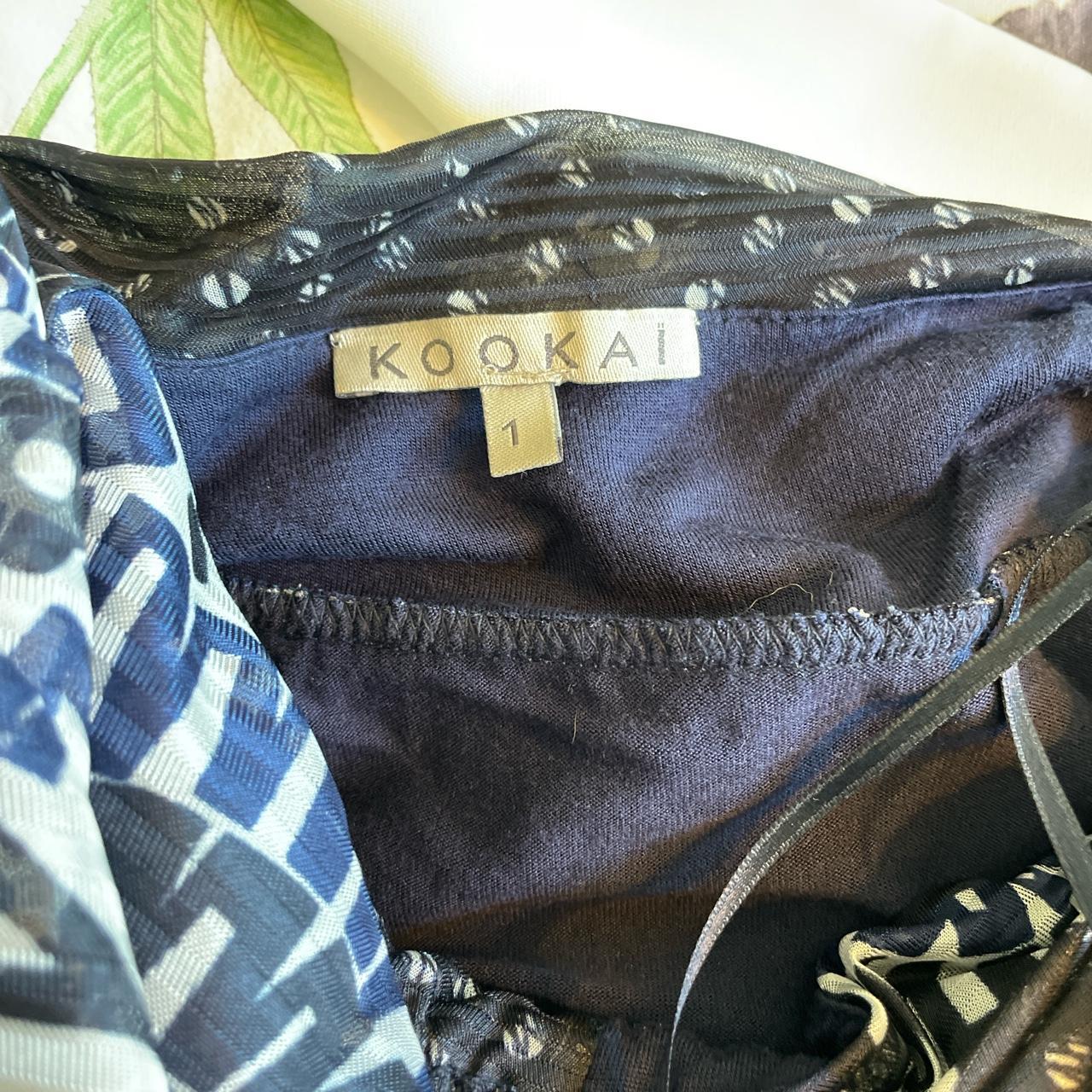 Designer dress from Kookai, size S. Blue tribal... - Depop