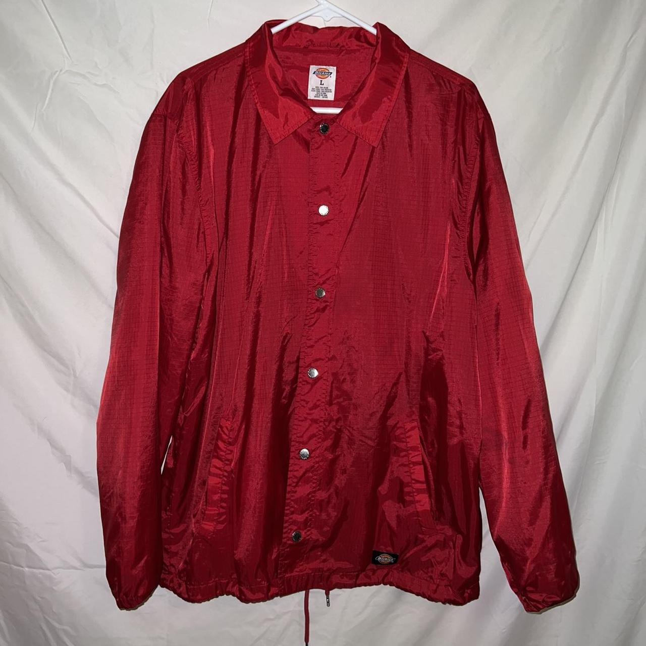 Dickies All Red Coach Jacket #dickies #coachjacket... - Depop