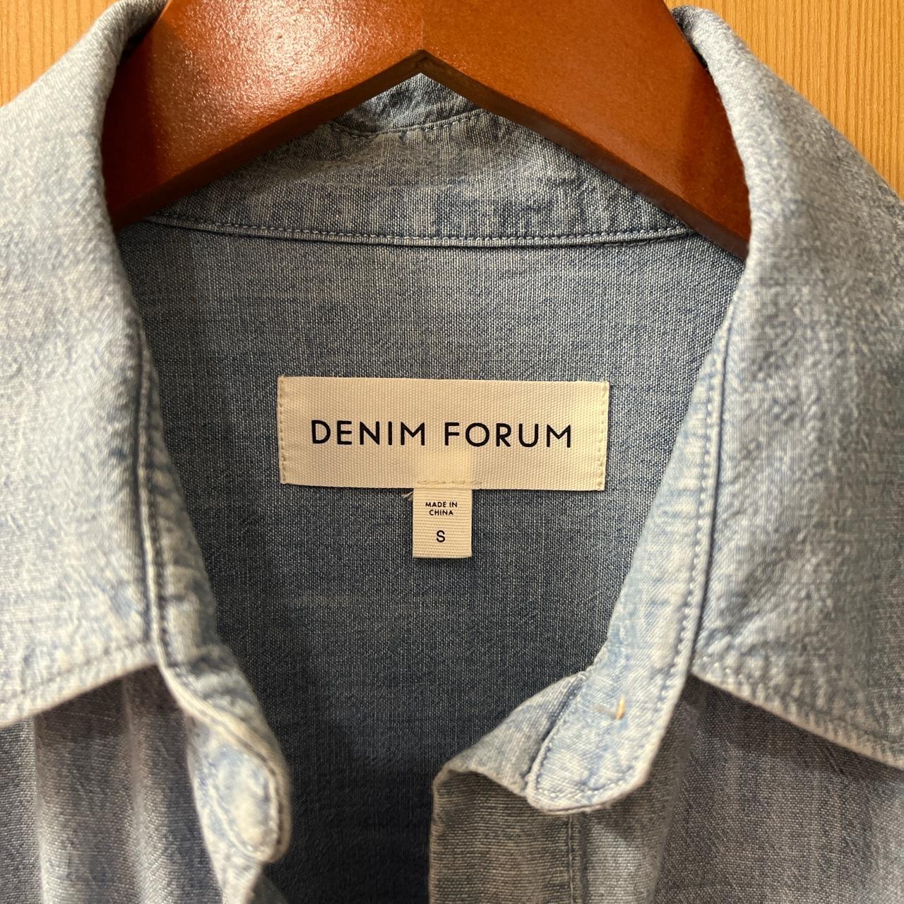 Denim Forum denim button up top 💙 Size S Perfect... - Depop