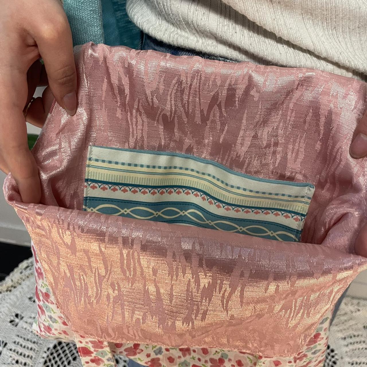 hand-sewn floral tote bag this is the CUTEST... - Depop