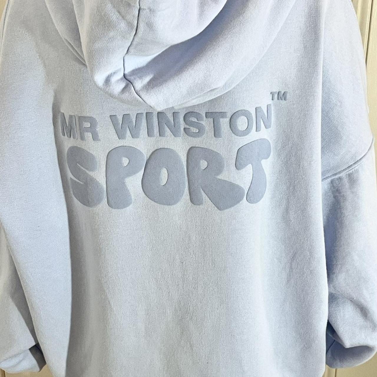 mr winston powder blue hoodie, got in the puff drop... - Depop