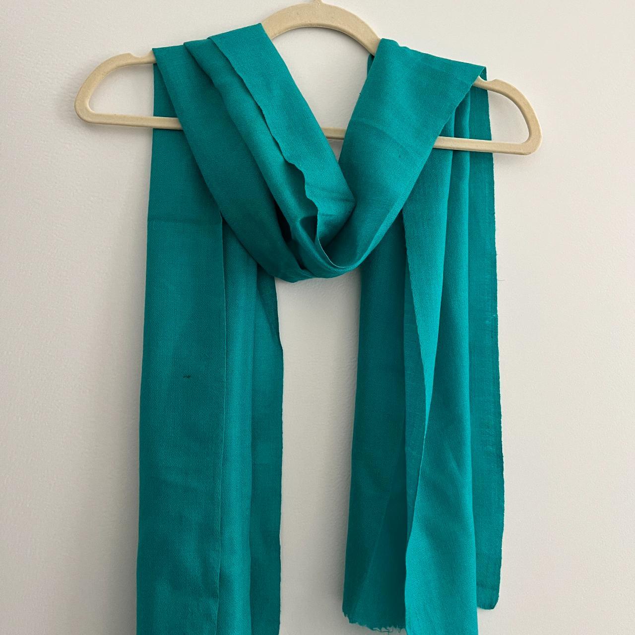 Teal Scarf/pashmina - Depop