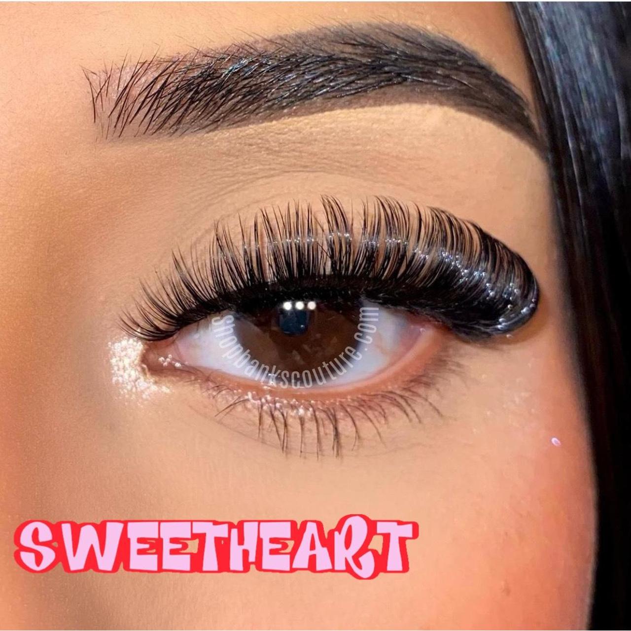 False eyelash extensions!!! ☆ D curl 18mm lashes... - Depop