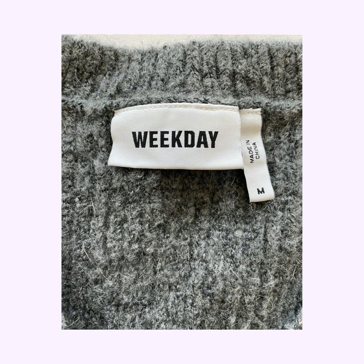 Weekday Women's Grey Cardigan | Depop