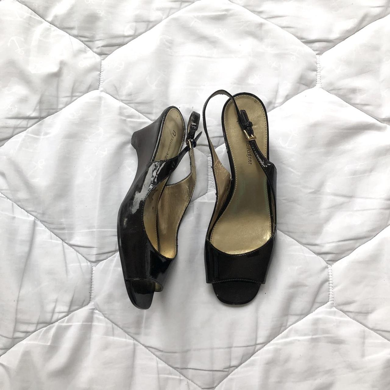 Vintage dark brown Etienne Aigner heeled sandals.... | Depop