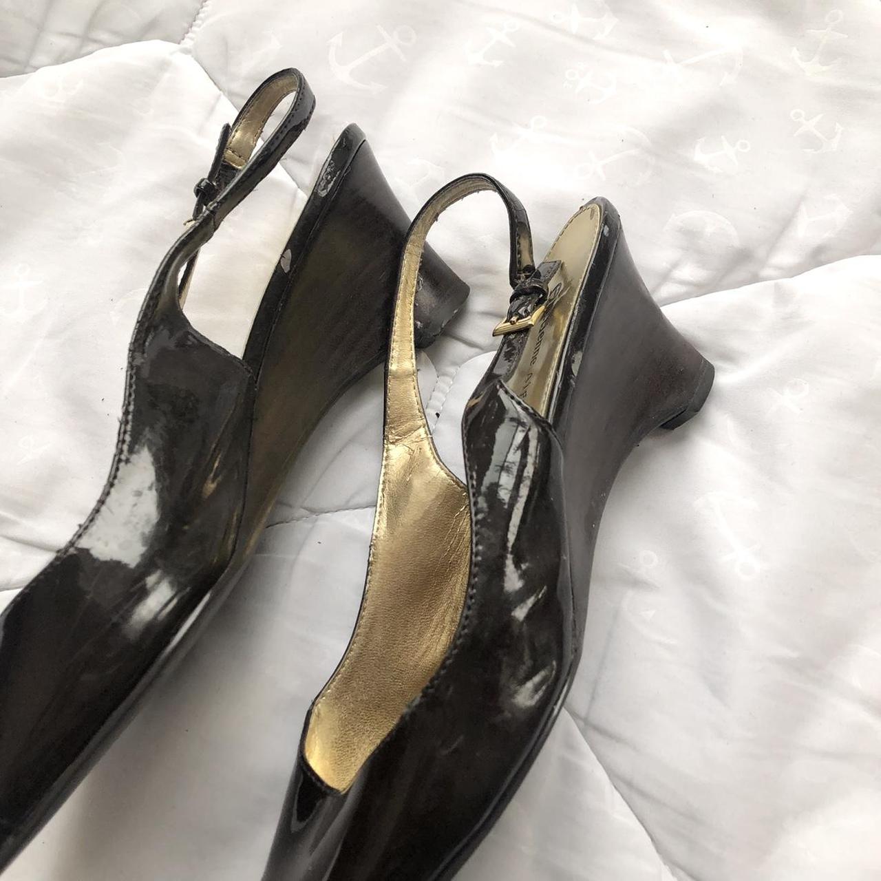 Vintage dark brown Etienne Aigner heeled sandals.... | Depop