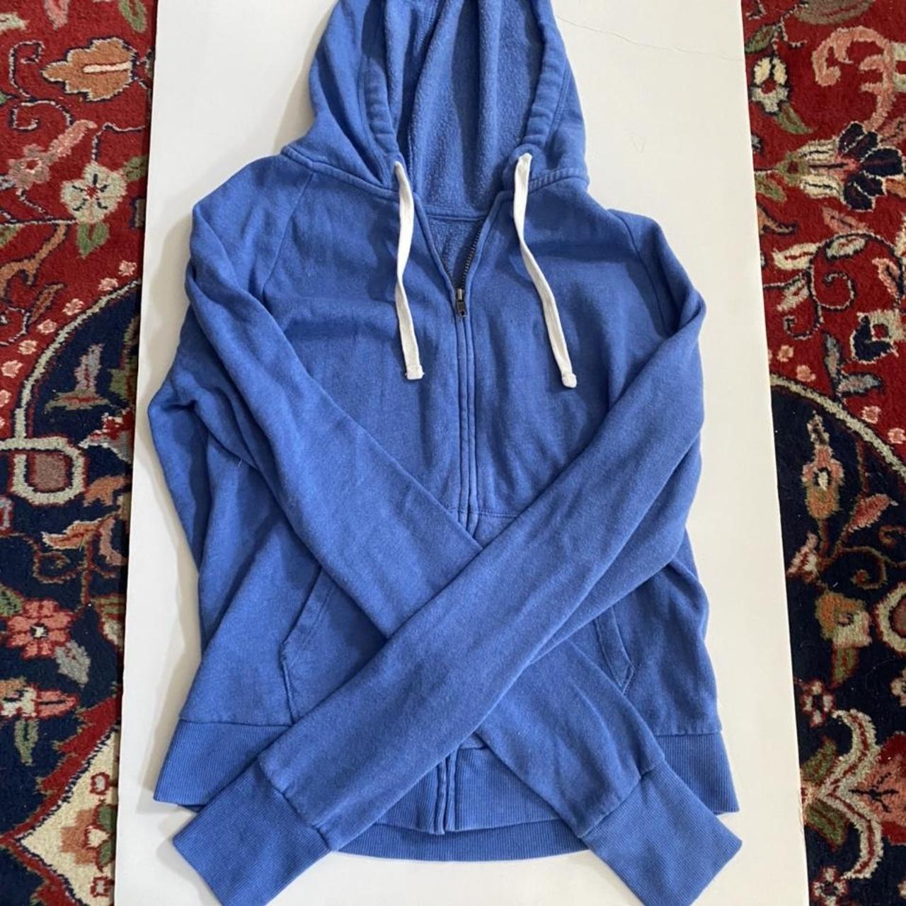 So blue zip-up jacket. woman’s medium (us). never... - Depop