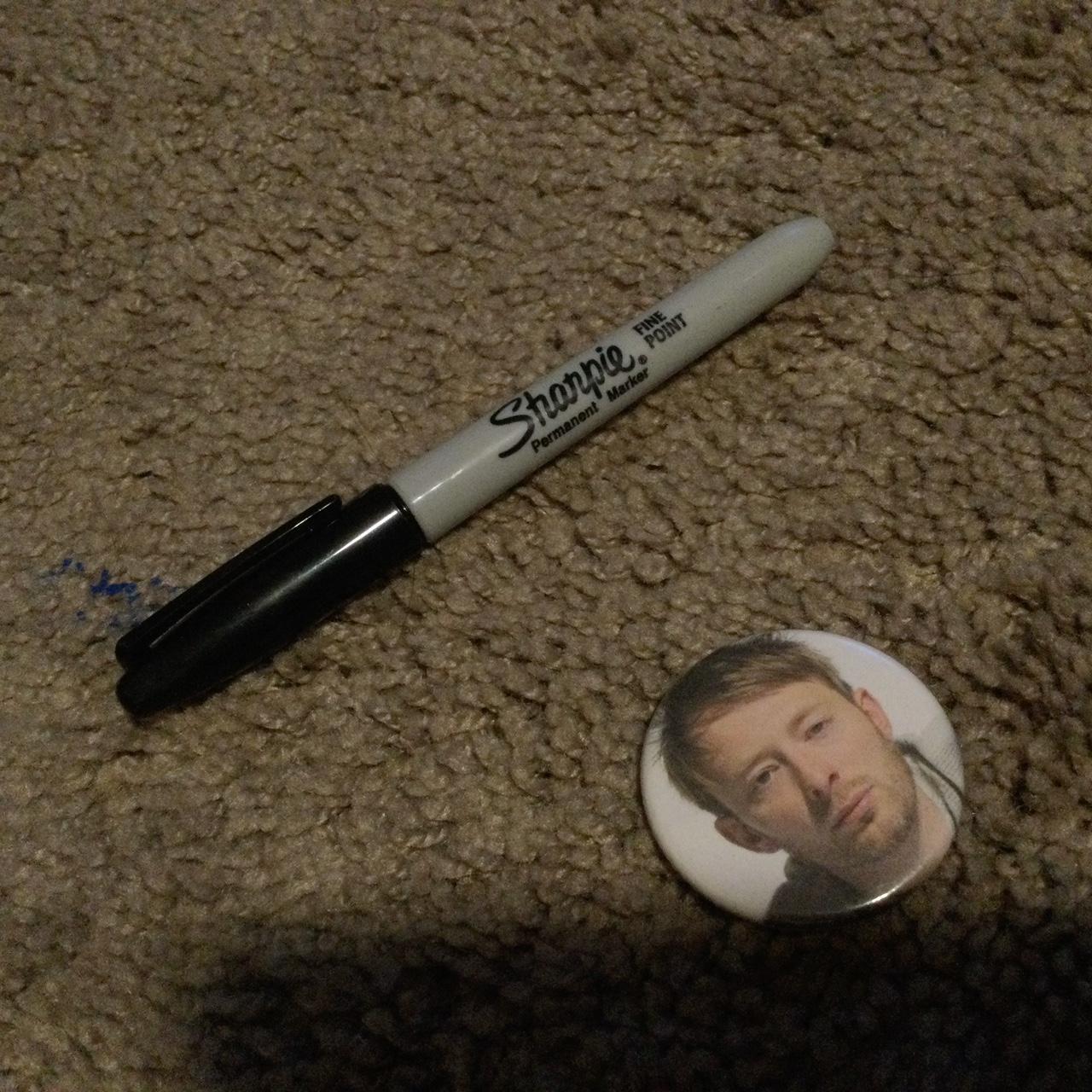 NO PAYPAL PLEASE Thom York magnet. Sharpie for size... - Depop