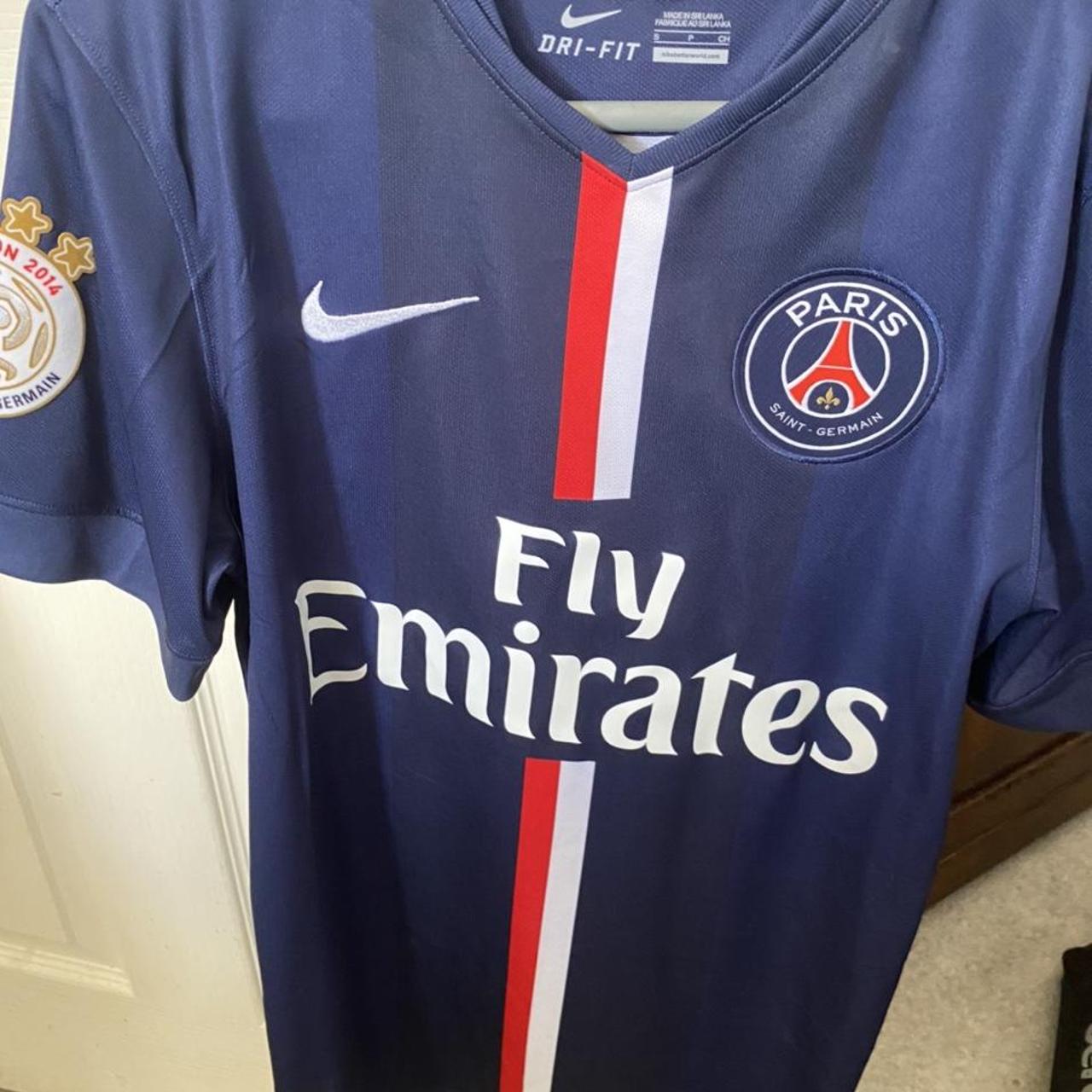 PSG Home kit 2014/15, 2 T. Silva printing, Gold... - Depop