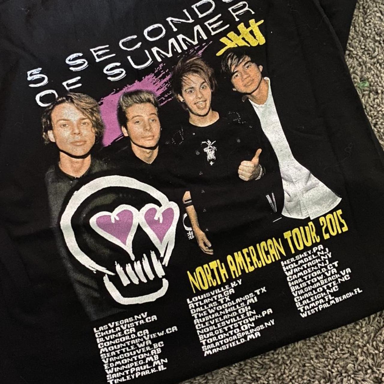 5SOS rock Out With Your Socks Out tour shirt. No... - Depop