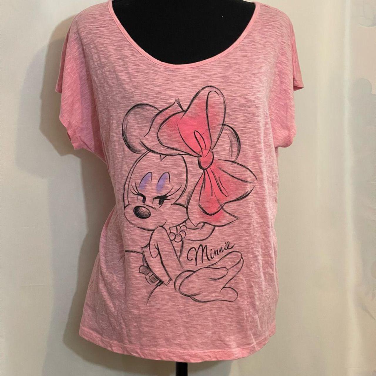 Disney Pink Minnie Mouse Tshirt I love offers!!... - Depop