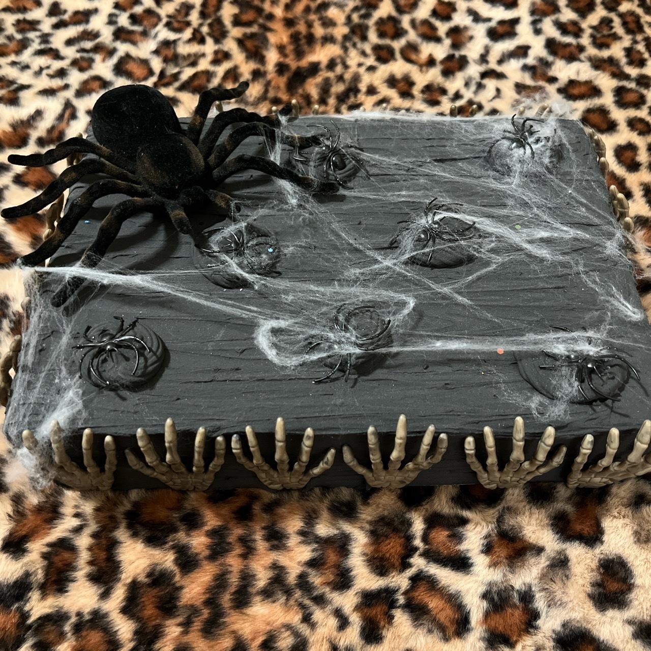 Handmade skeleton spider web Halloween fake cake!... - Depop