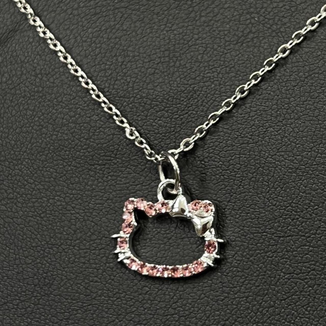 Adorable handmade pink Hello Kitty bedazzled... - Depop