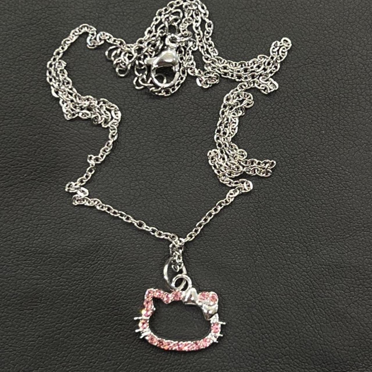 Adorable handmade pink Hello Kitty bedazzled... - Depop