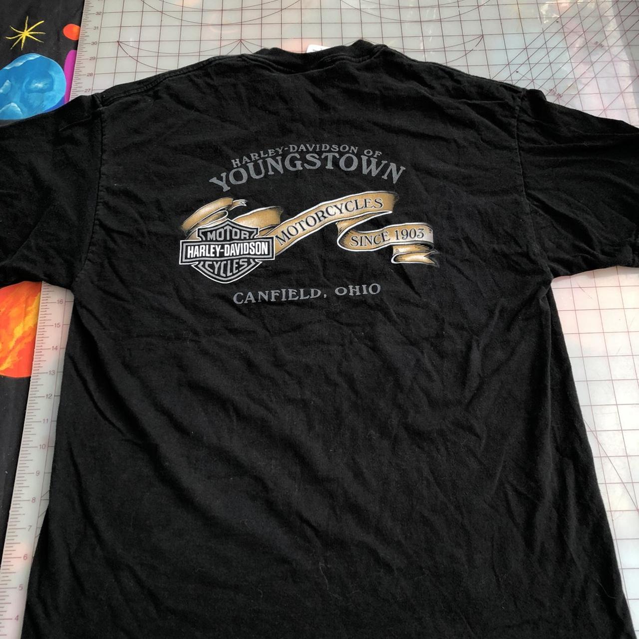 Vintage Harley Davidson on Canfield Ohio t shirt sz... - Depop
