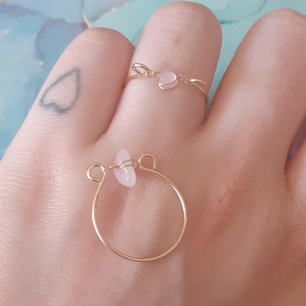 Little handmade rings would fit a medium to smaller... - Depop