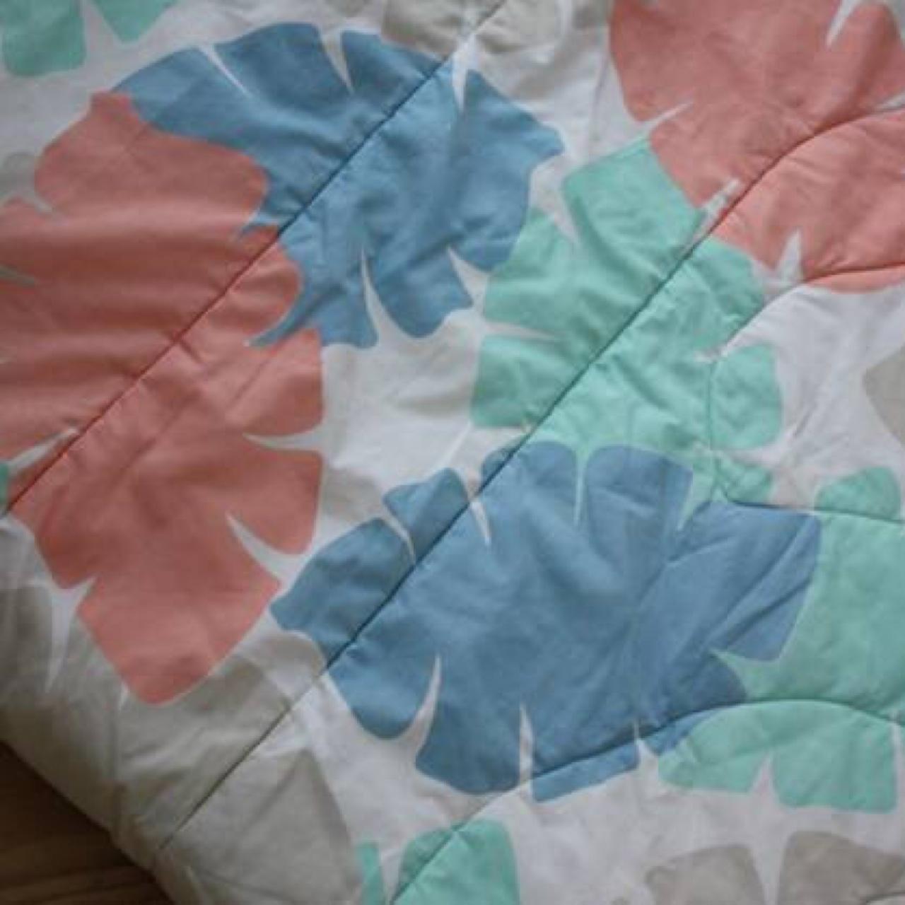 Vintage Pastel Monstera Leaf Comforter Bedding Depop