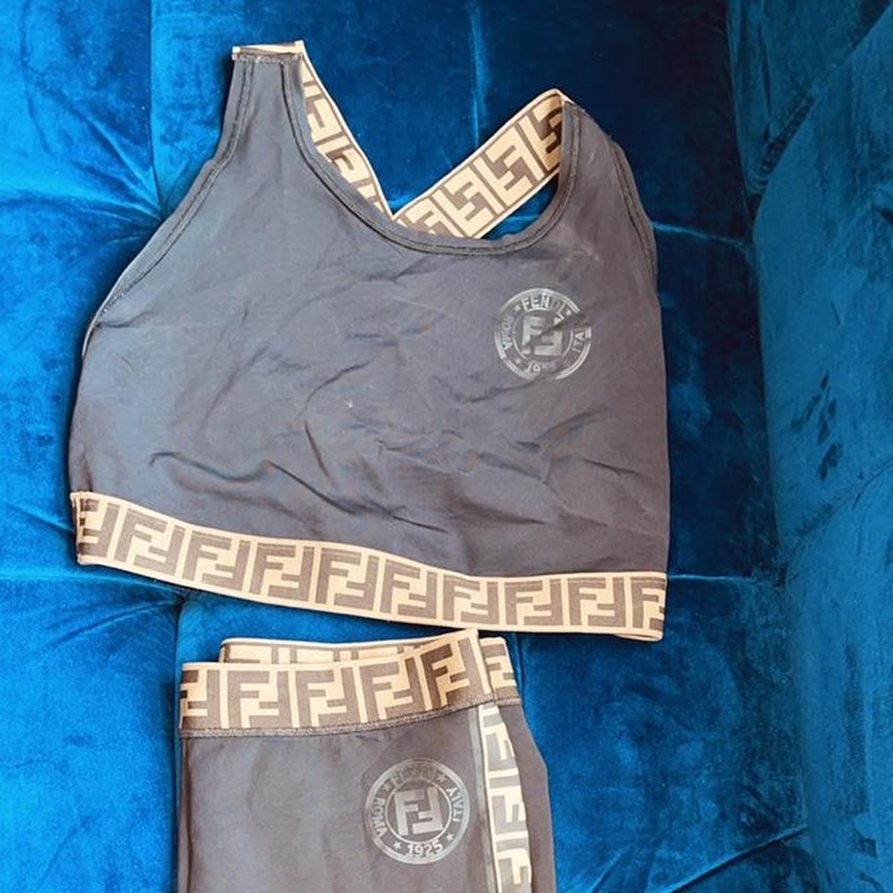 FENDI 2 piece leggings & halter top Top -... - Depop