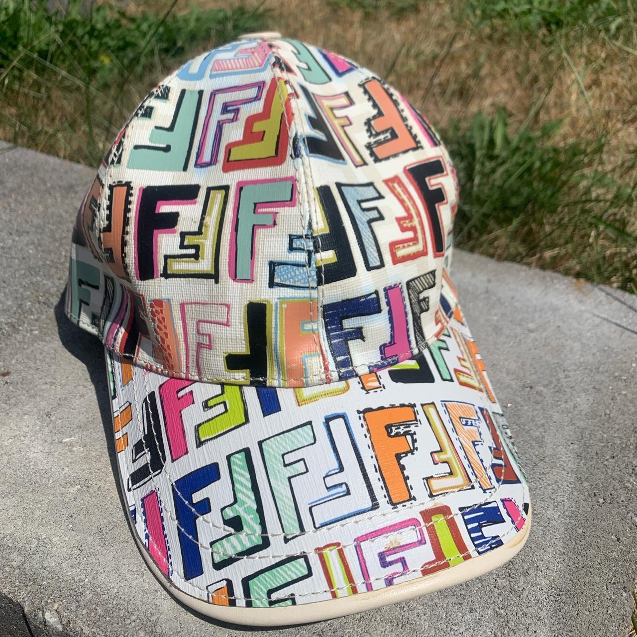Fendi genuine colorful Zucca print hat. One size... - Depop