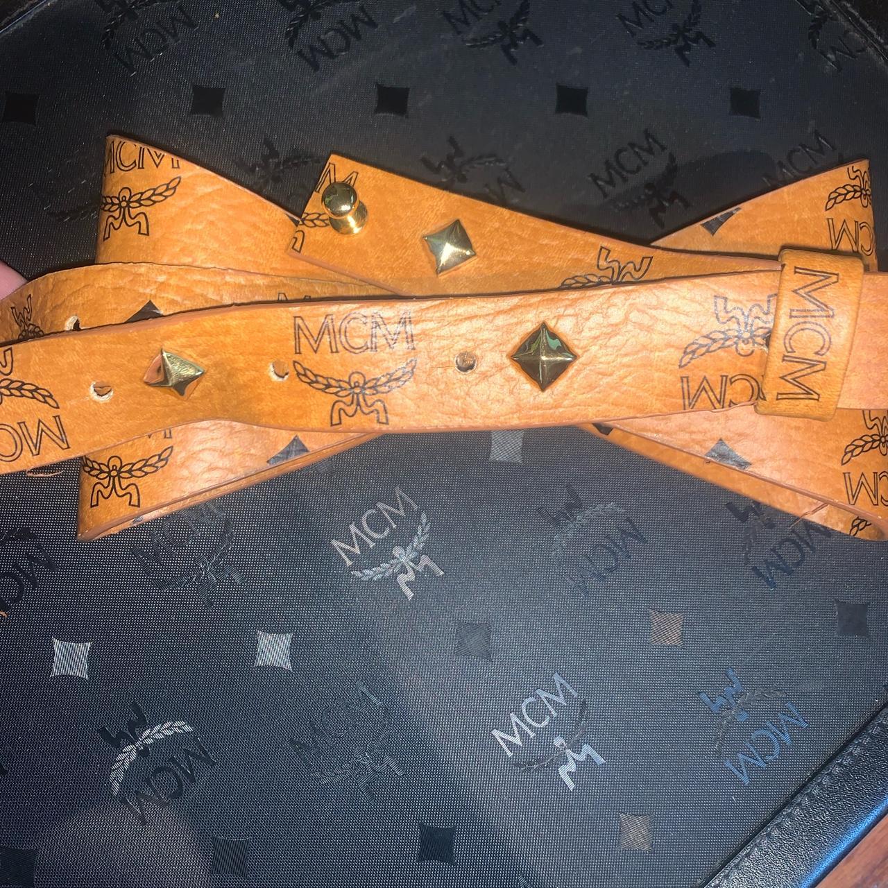 MCM Men's Tan and Black Suit | Depop