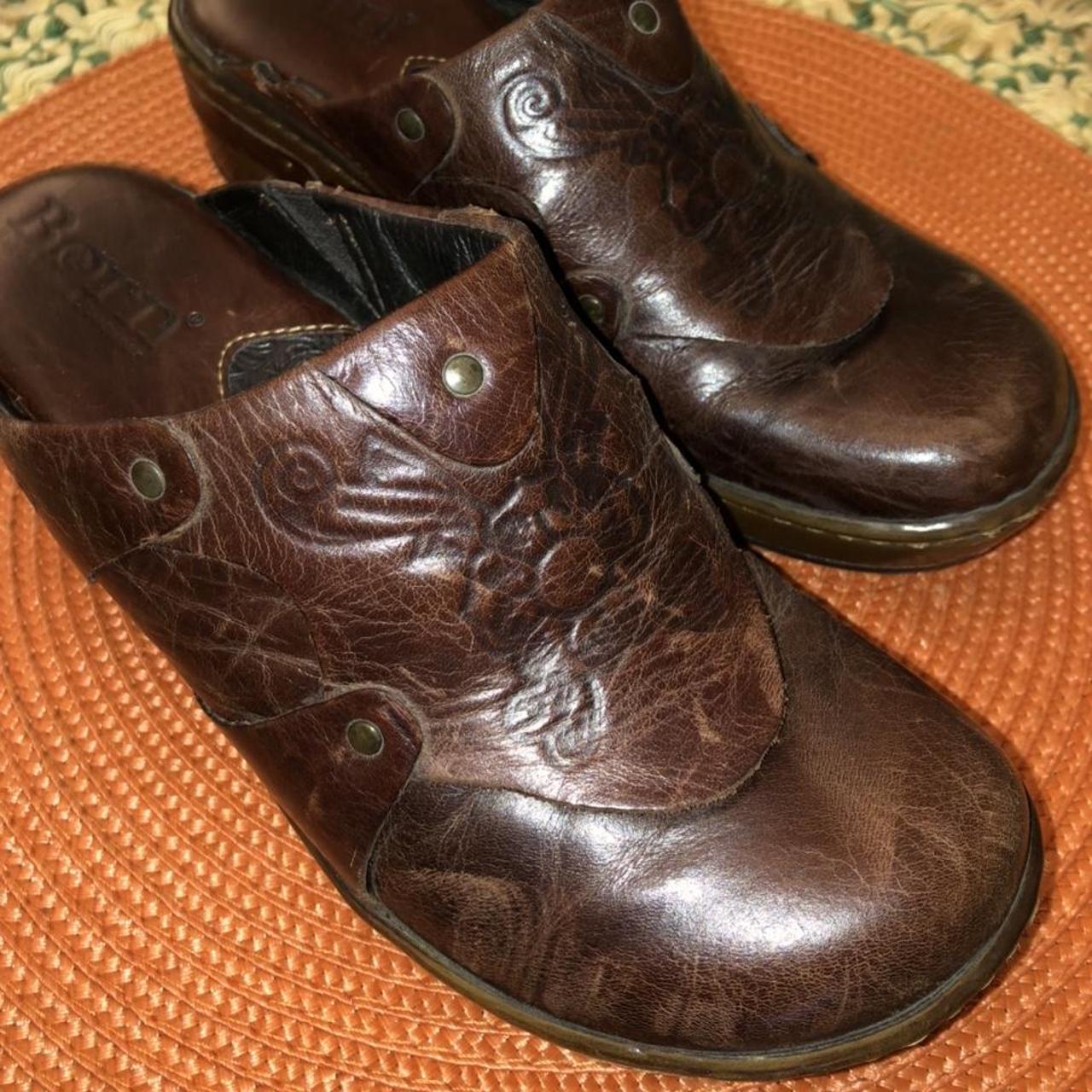 Born handcrafted footwear. Cute leather clog style... - Depop