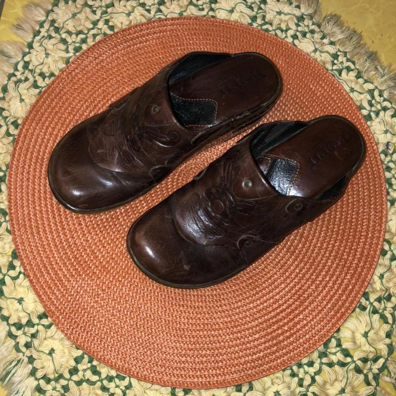 Born handcrafted footwear. Cute leather clog style... - Depop