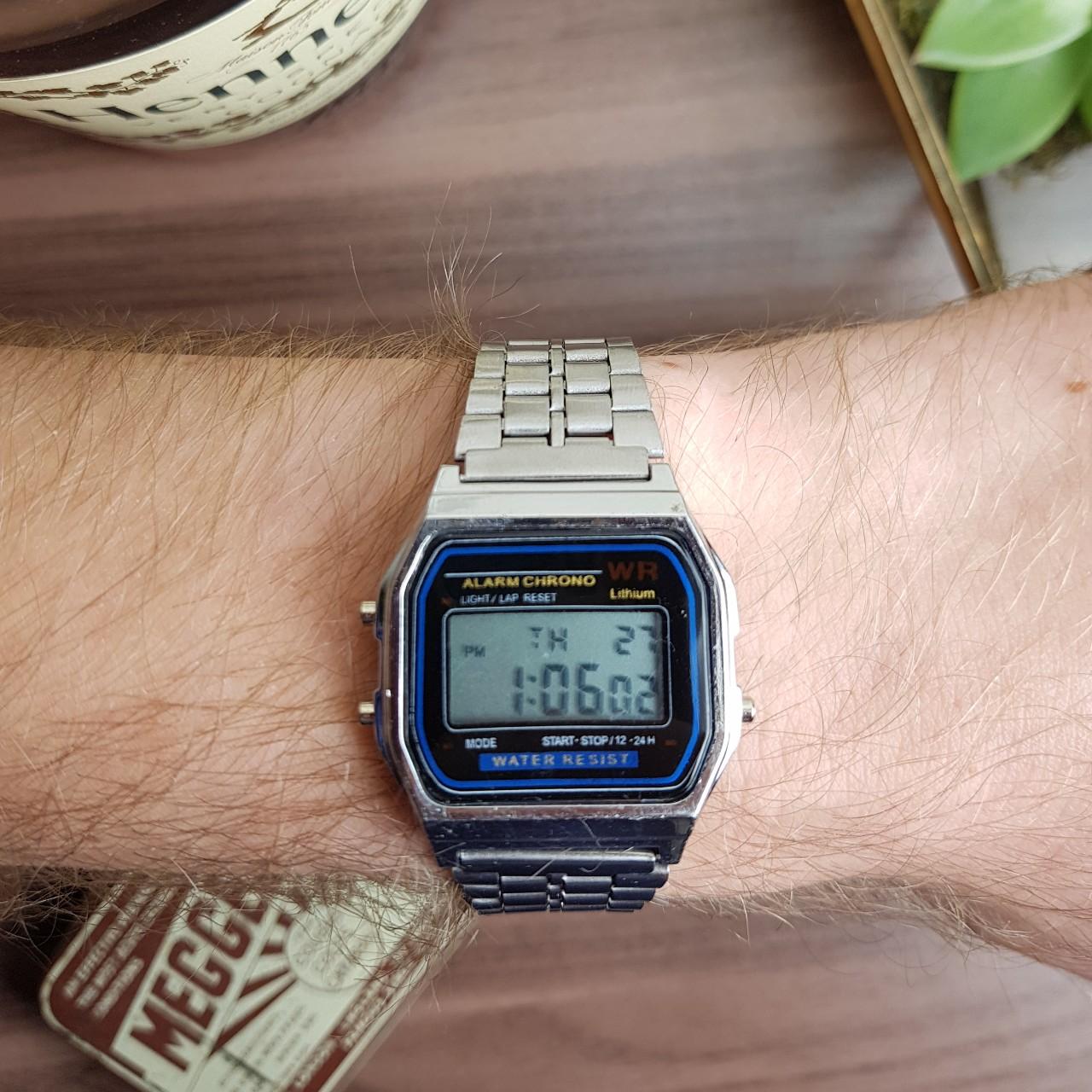 Silver Retro Digital Watch | Brand New | Casio... - Depop