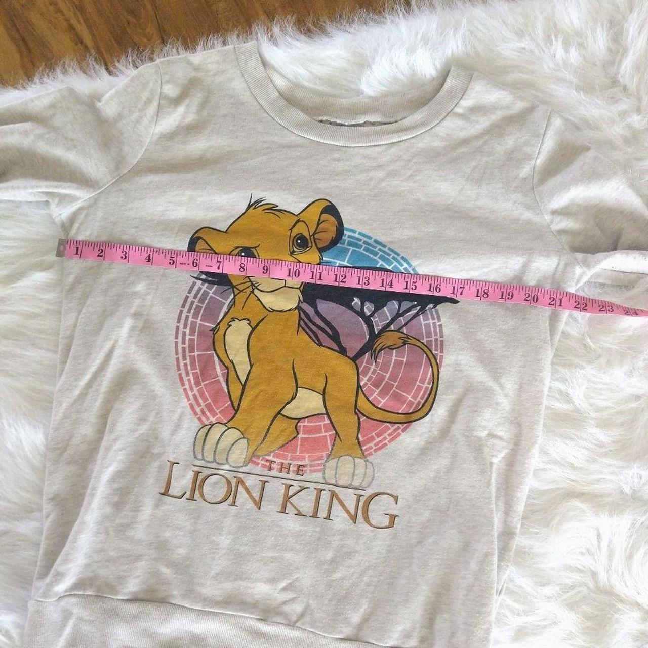 Lion King Simba Cream Lace Back Sweatshirt Women's... - Depop