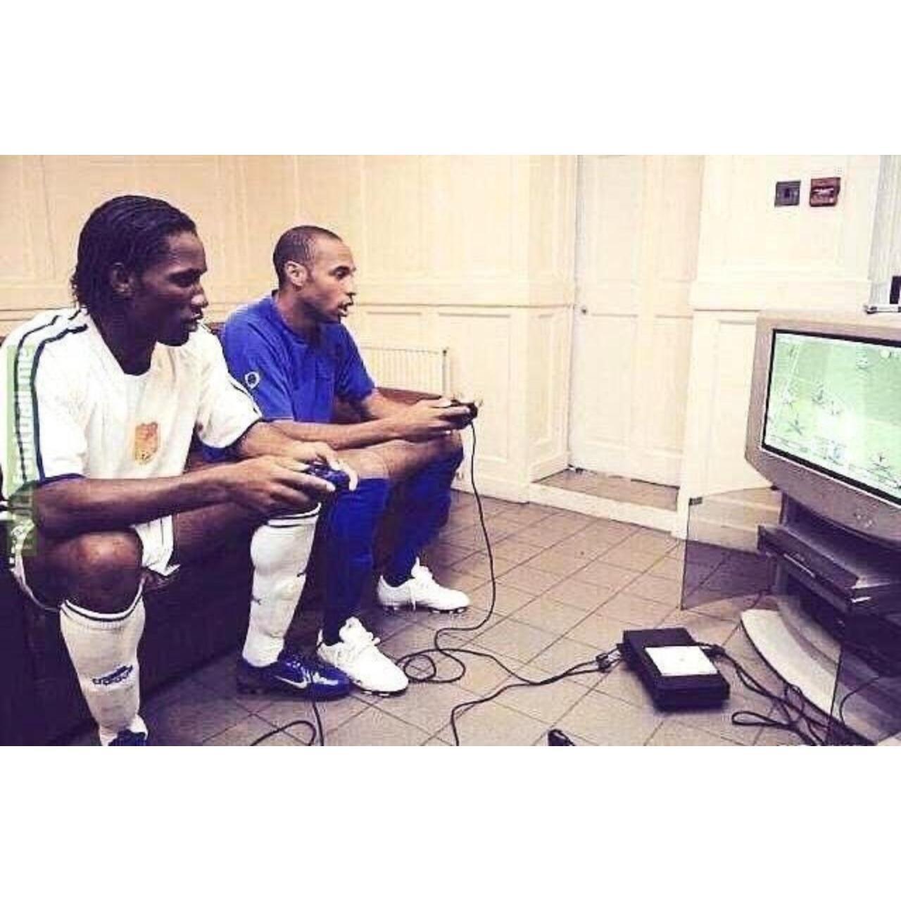 Thierry Henry & Didier Drogba FIFA T-Shirt A high... - Depop