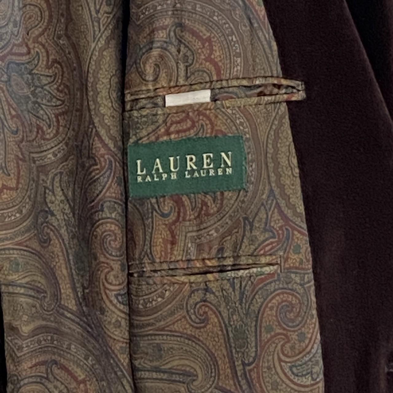 RALPH LAUREN CHOCOLATE BROWN VELVET BLAZER Mens... - Depop