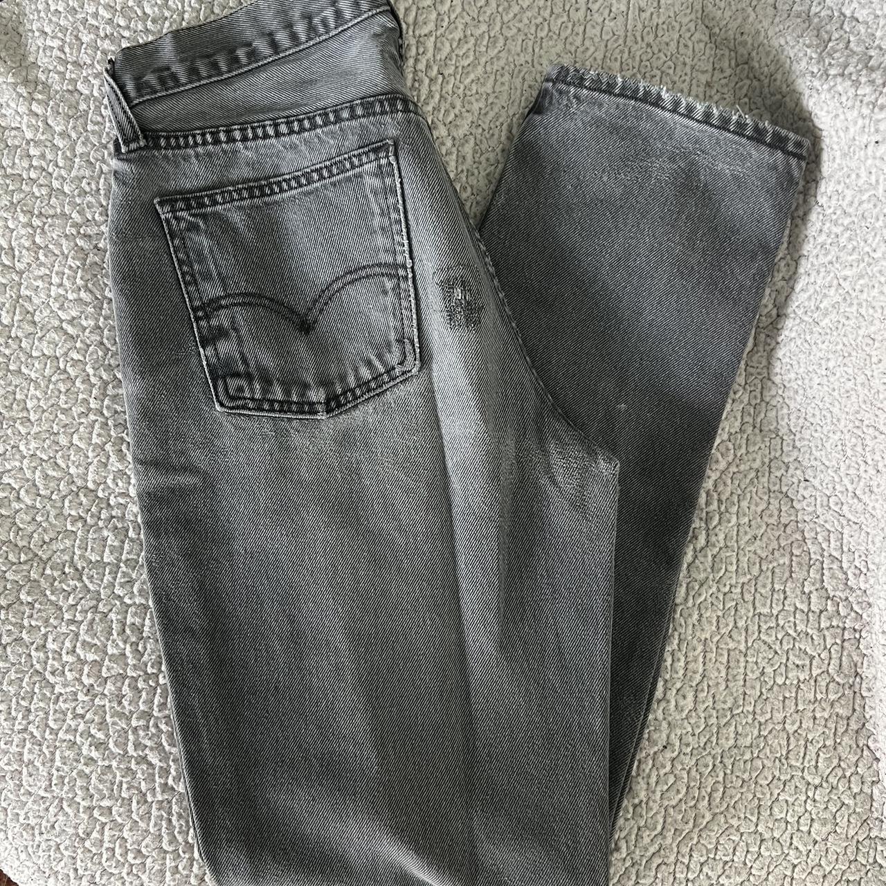 levi’s black washed out jeans gray color almost... - Depop